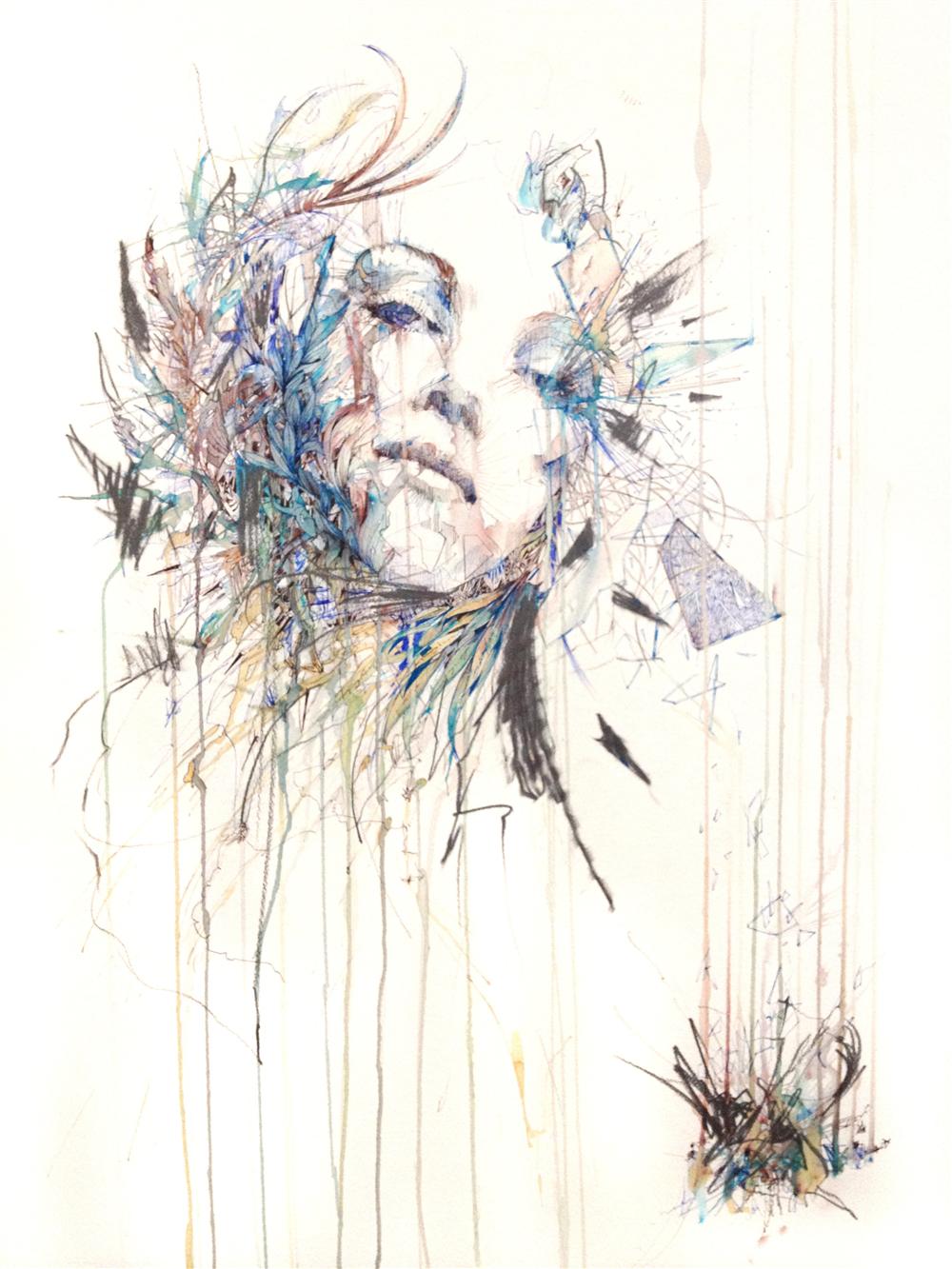 Fragments – Drawings in Ink and Tea – Carne Griffiths Blog